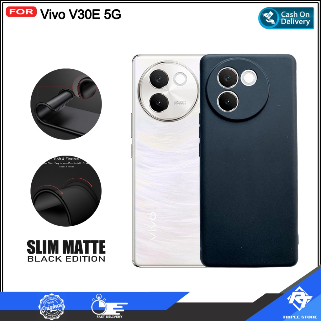 Jual Case Slim Matte Premium Black Vivo V30E V30 Pro V29E V29 5G Vivo V27E V27 5G V27 Pro 5G ...