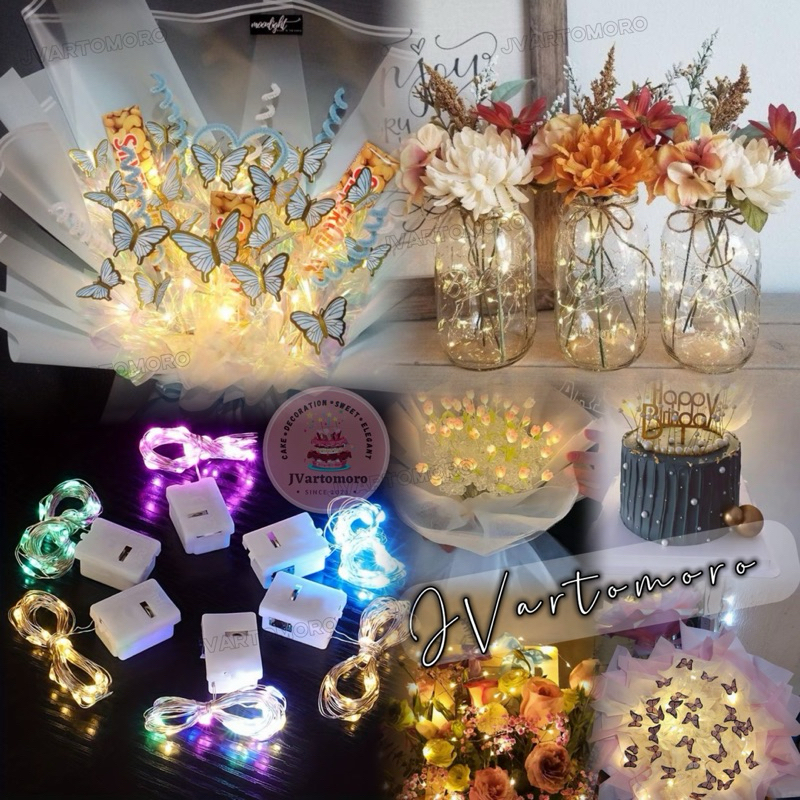 Jual Lampu Tumblr Led Kawat Mini Lampu Hias Dekorasi Gift Box Bucket ...