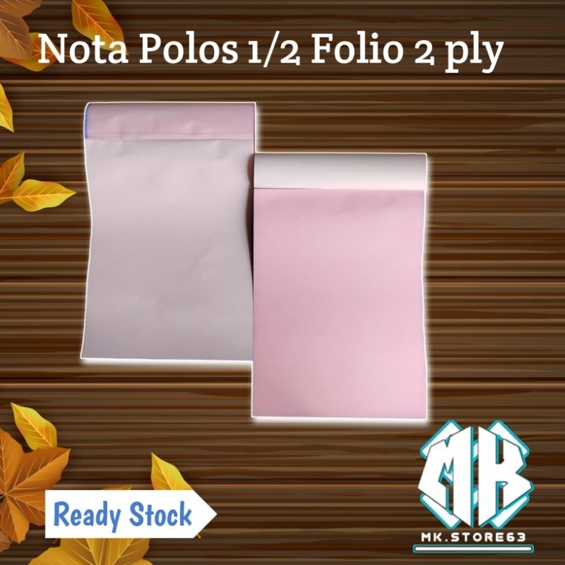 Jual Nota polosan nota NCR 1/2 folio nota tulis tembus nota | Shopee ...