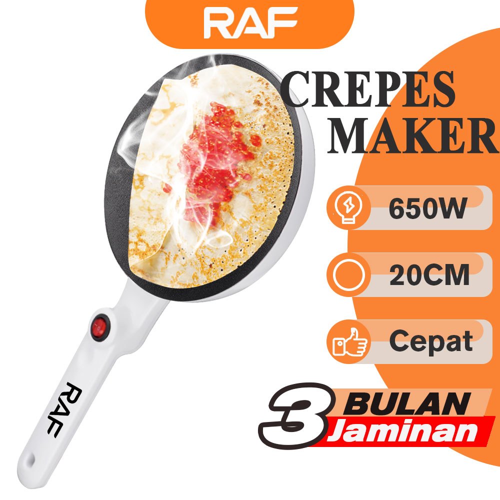 Jual RAF Crepes Maker Electric Alat Pembuat Crepe Permukaan Pelat Anti ...