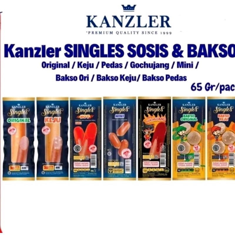 Jual KANZLER Singles Sosis & Bakso aneka varian | Shopee Indonesia