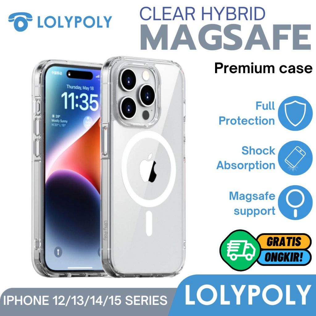 Jual LOLYPOLY Case Magsafe Clear Transparant For iPhone Series | Shopee ...