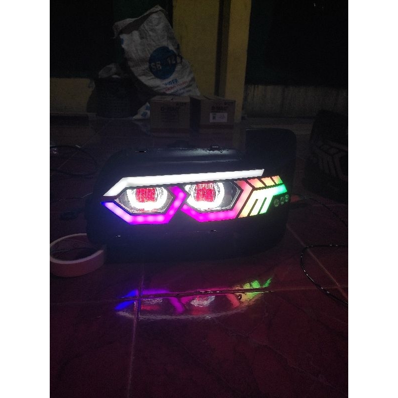 Jual Lampu Custom Mits T120SS "RGB Control remote" | Shopee Indonesia