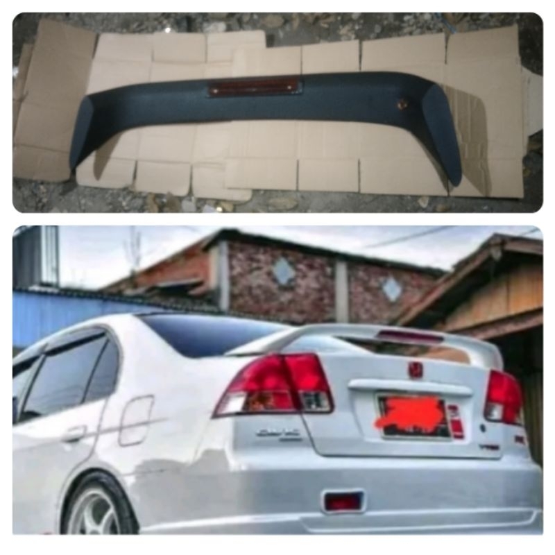 Jual spoiler civic vtis civic Ferio VRZS DC2 Genio model pendek dc2 ...