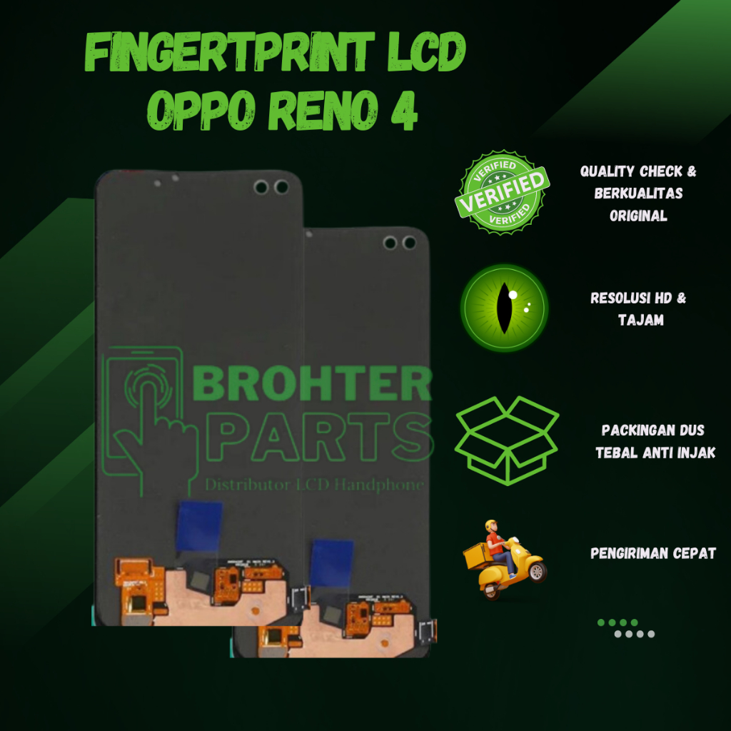 Jual LCD FINGERPRINT RENO 4 / RENO 4F / 4 LITE ORIGINAL FULLSET ...