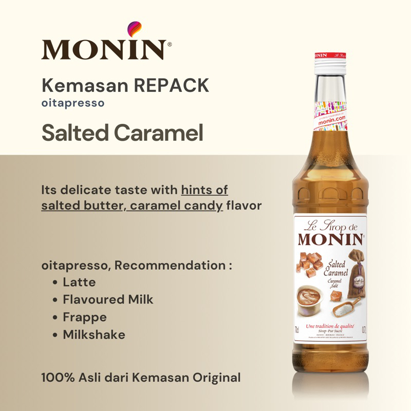Jual REPACK - Monin Salted Caramel Syrup [30, 50, 100] g | Shopee Indonesia