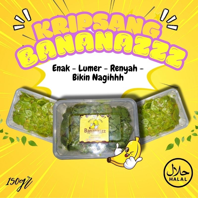 Jual KERIPIK PISANG MATCHA LUMER PREMIUM KEMASAN 150g | Shopee Indonesia