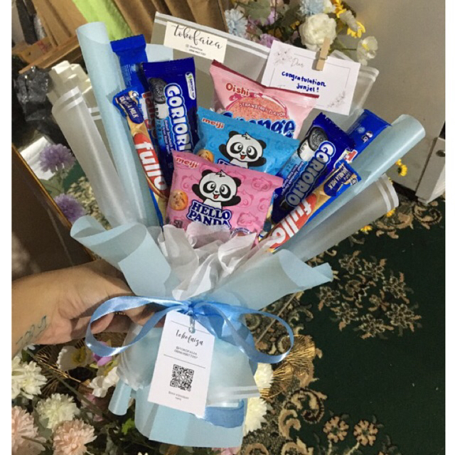 Jual [TIPE A] SNACK BOUQUET BUKET JAJAN WISUDA ULANG TAHUN ANAK PACAR ...