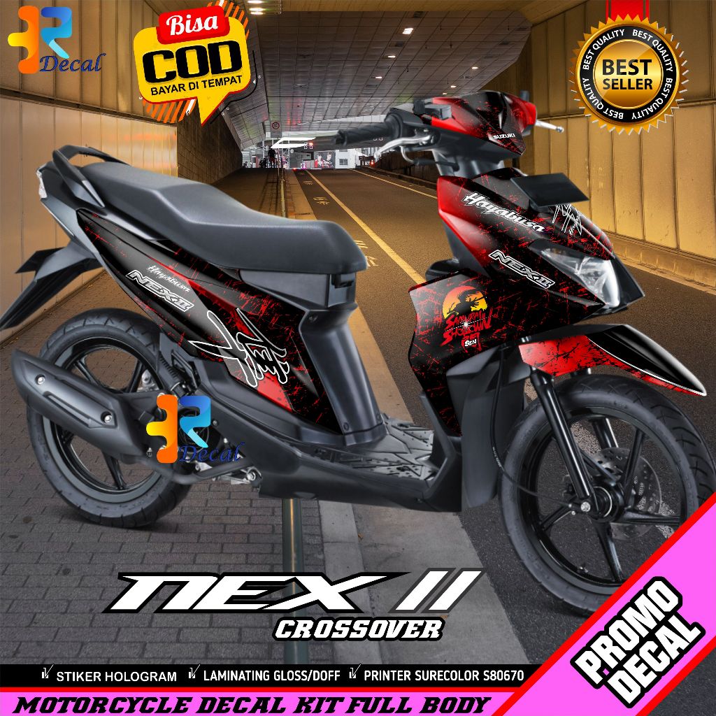 Jual Decal Suzuki Nex 2 Motif Hayabusa Sticker Decal Full Body Terbaru ...
