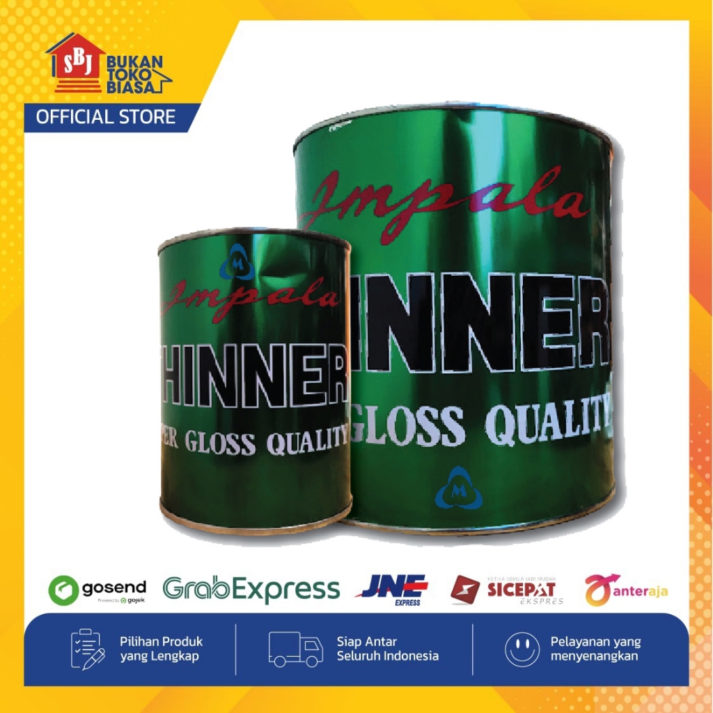 Jual Thinner Impala Galon 5 Liter Tiner Cat Minyak Pengencer Cat Murah Kaleng Hijau | Shopee ...