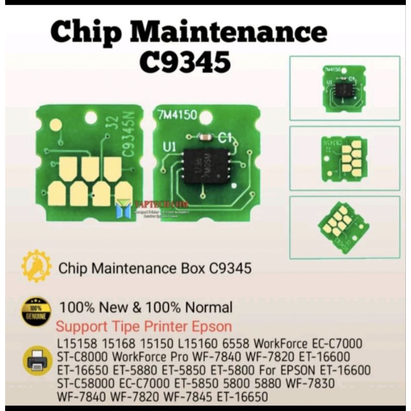 Jual CHIP MAINTENANCE BOX C9345 EPSON L15150 L15160 L6550 L6580 ET-5800 ...