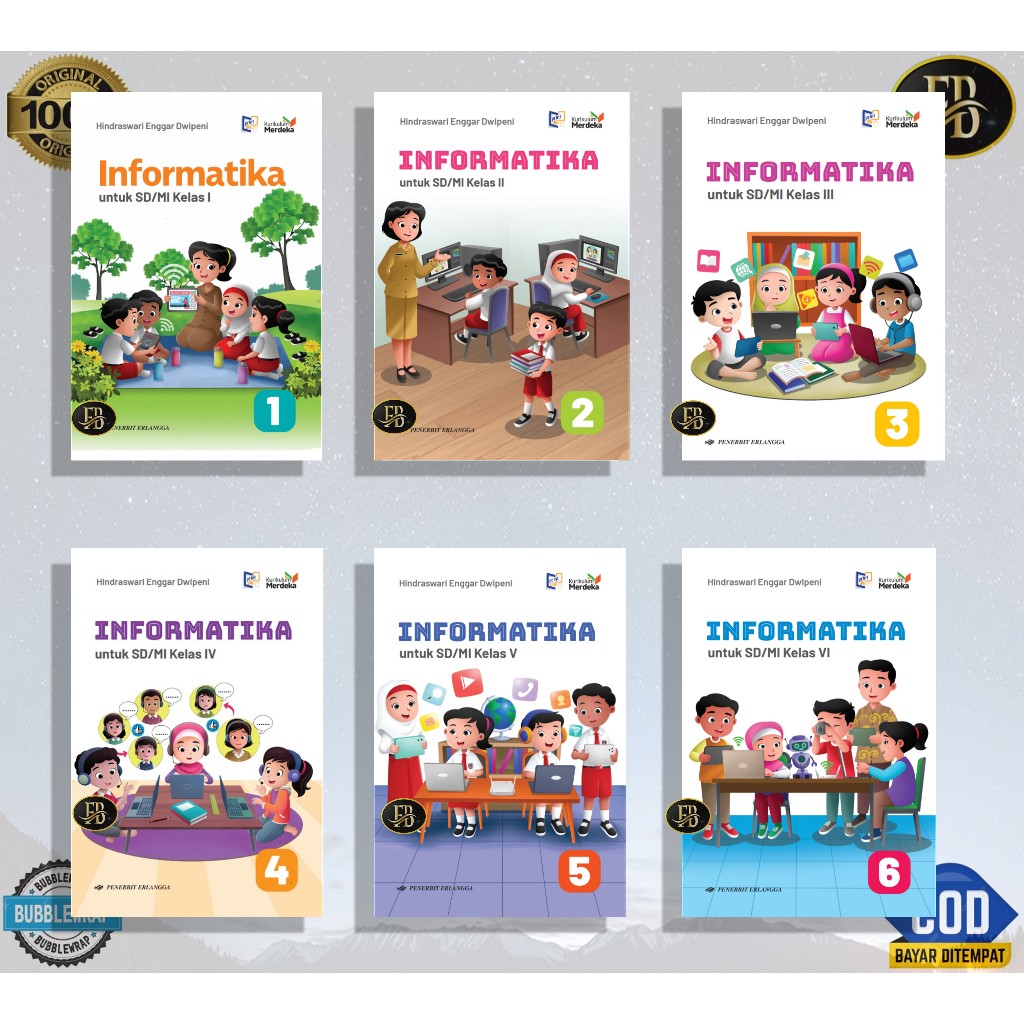 Jual [Penerbit Erlangga] Informatika kelas 1,2,3,4,5 & 6 Kurikulum ...