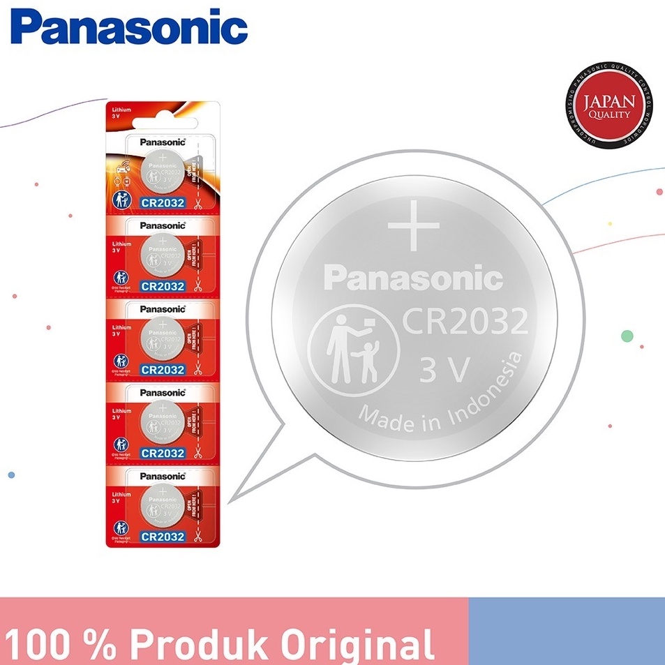 Jual Tertarik Panasonic Baterai Lithium Koin CR232 5pc Battery Lithium ...