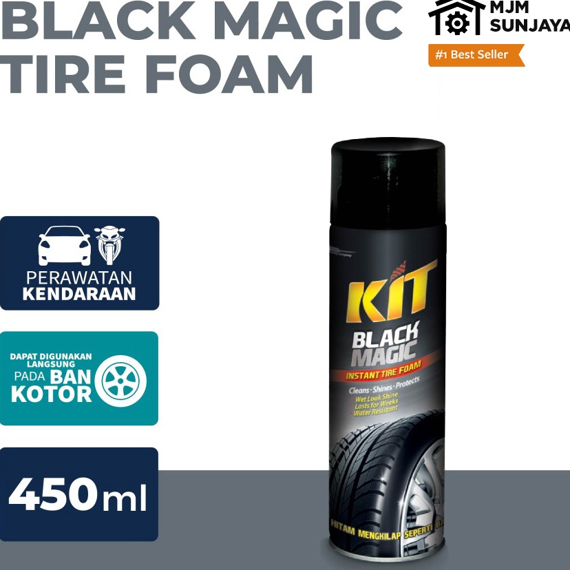 Jual Harga Murah KIT Car Black Magic Tire Foam 45mL Hitam Spray Semprot ...