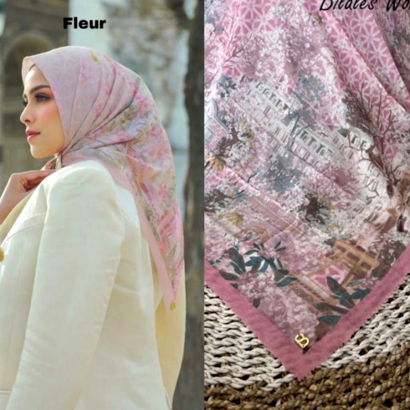Jual Hijab Buttonscarves Jilbab Segi Empat Buttonscarves | Shopee Indonesia