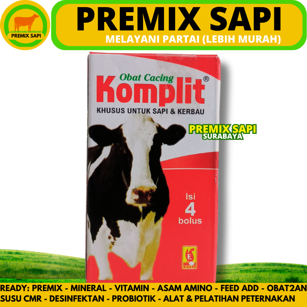 Jual OBAT CACING KOMPLIT SAPI (4 BOLUS) EKA FARMA - Obat Cacing Bolus ...
