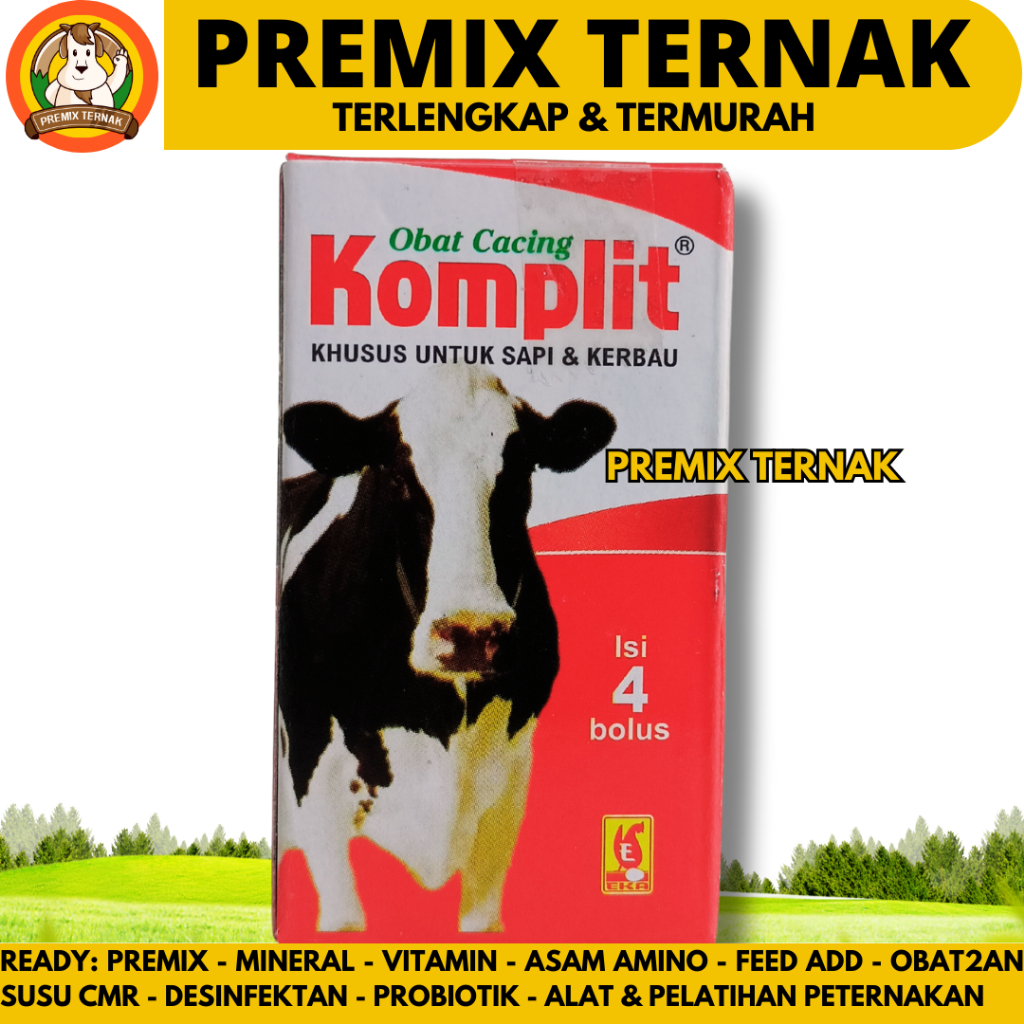 Jual OBAT CACING KOMPLIT SAPI (4 BOLUS) EKA FARMA - Obat Cacing Bolus ...