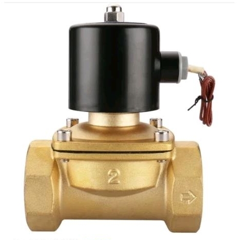 Jual Solenoid Valve Kuningan Coil Tembaga 2 inch 2W-500-50 | Shopee Indonesia
