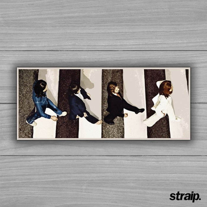 Jual POSTER SIGN KAYU MUSIK - THE BEATLES 'WALK' | Shopee Indonesia