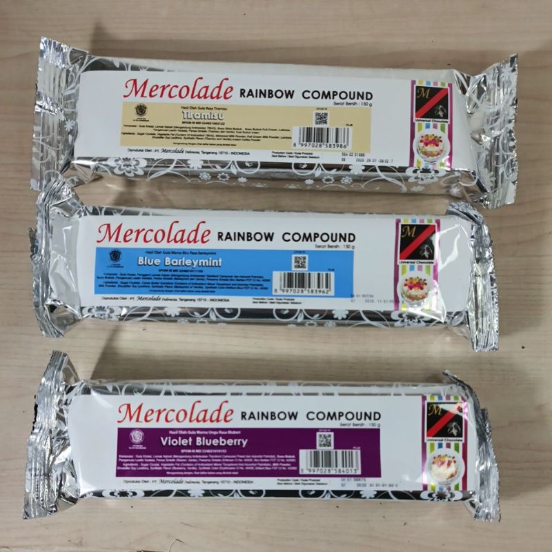 Jual Coklat Batang Warna Mercolade Rainbow Compound 150 gr | Shopee ...