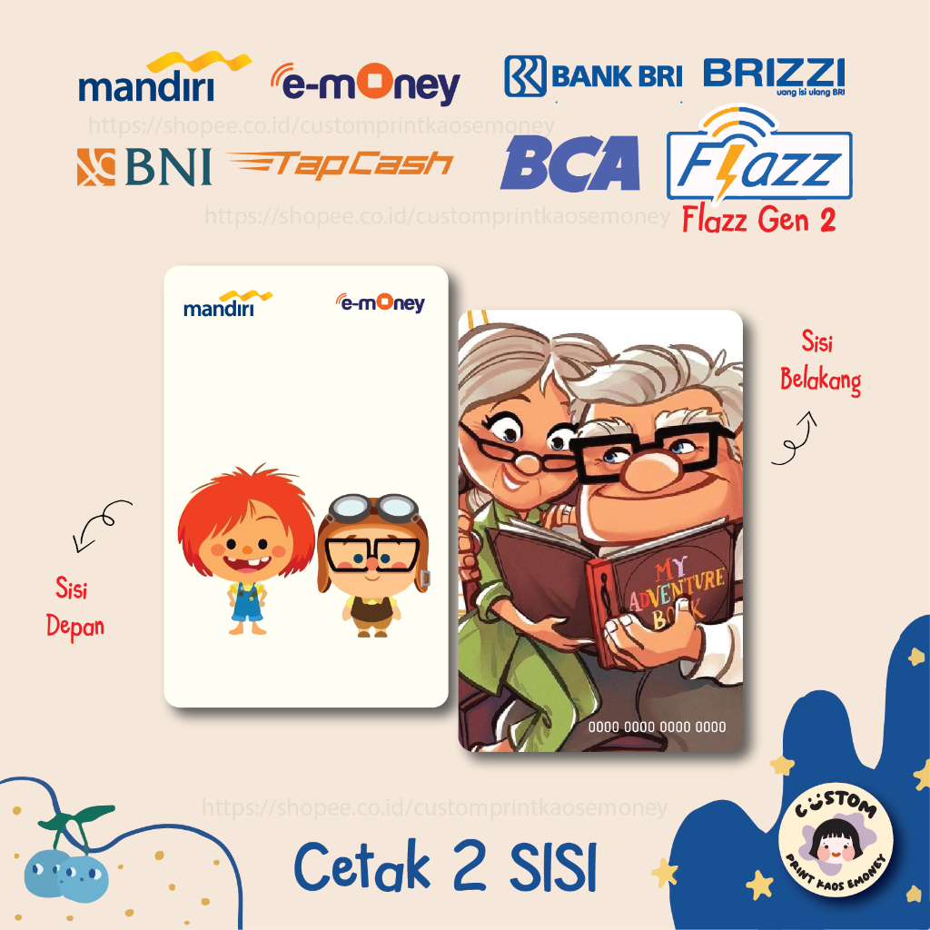 Jual KARTU E MONEY E TOLL ANIME KARTUN CARL FREDRICKSEN & ELLIE ...