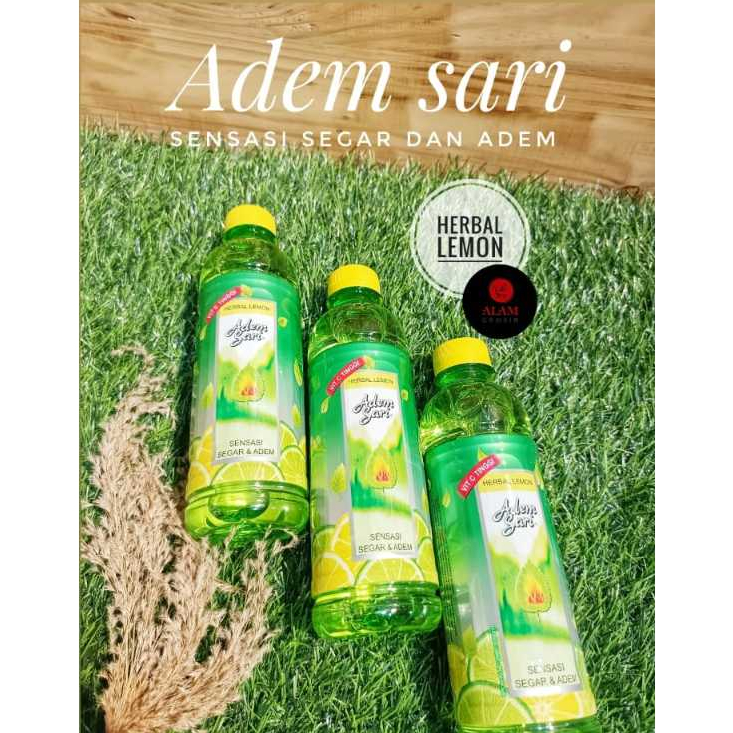 Jual 1 Dus full Adem Sari Chingku Herbal Lemon kemasan botol & Kaleng ...