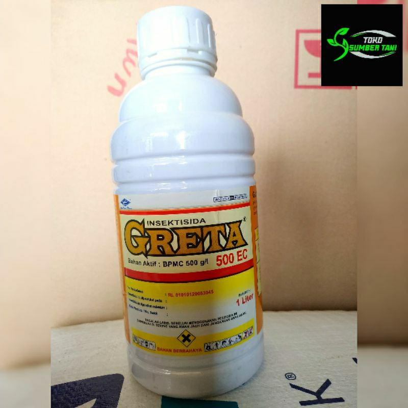 Jual Insektisida GRETA 500 EC 1 Liter 500ml BPMC Hama Ulat Wereng Kutu ...