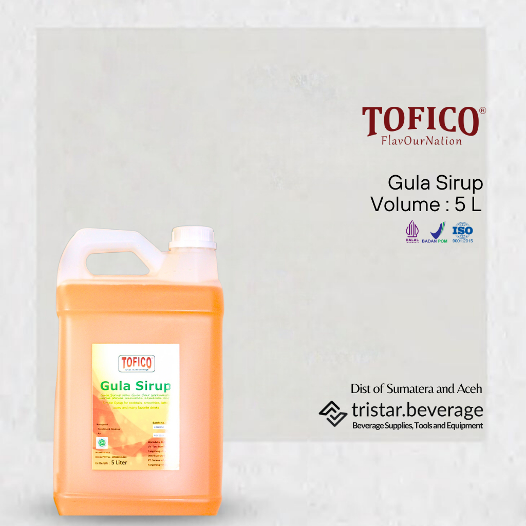 Jual TERLARIS - Sirup Gula Serba Guna Konsentrat 5 Liter - Tofico Gula ...