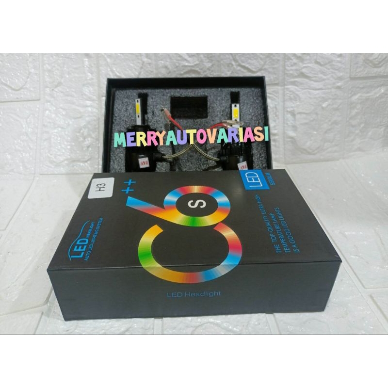 Jual Lampu led C6 h3 1 warna dus hitam | Shopee Indonesia