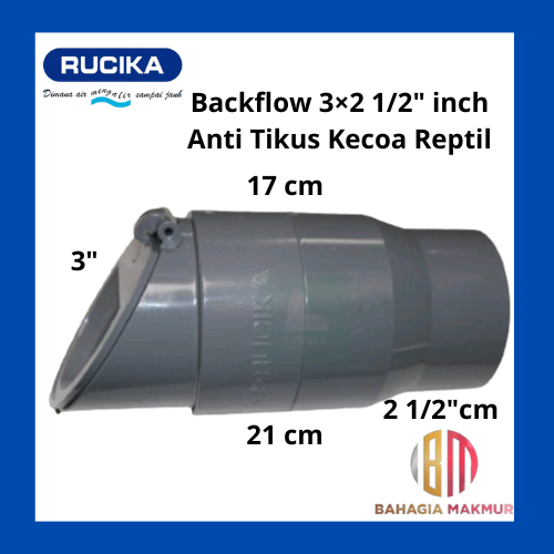 Jual Backflow Rucika 3"×2 1/2" inch Anti Tikus Kecoa Reptil | Shopee ...