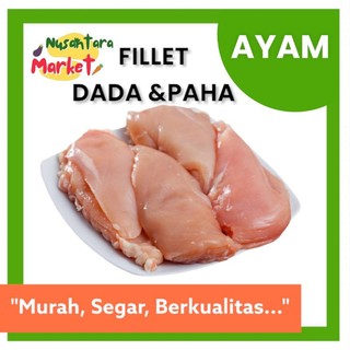 Jual FILLET AYAM TANPA TULANG & KULIT BONELESS DADA PAHA | 1KG ...
