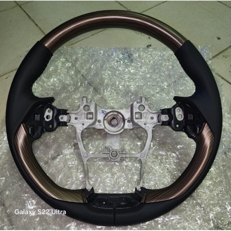Jual stir steer bulat toyota land cruiser vx200 lc300 motif rose wood ...
