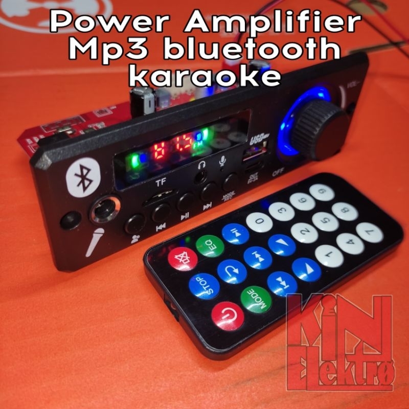 Jual Modul Mp3 bluetooth karaoke + Power amplifier 2x80 watt Channel ...