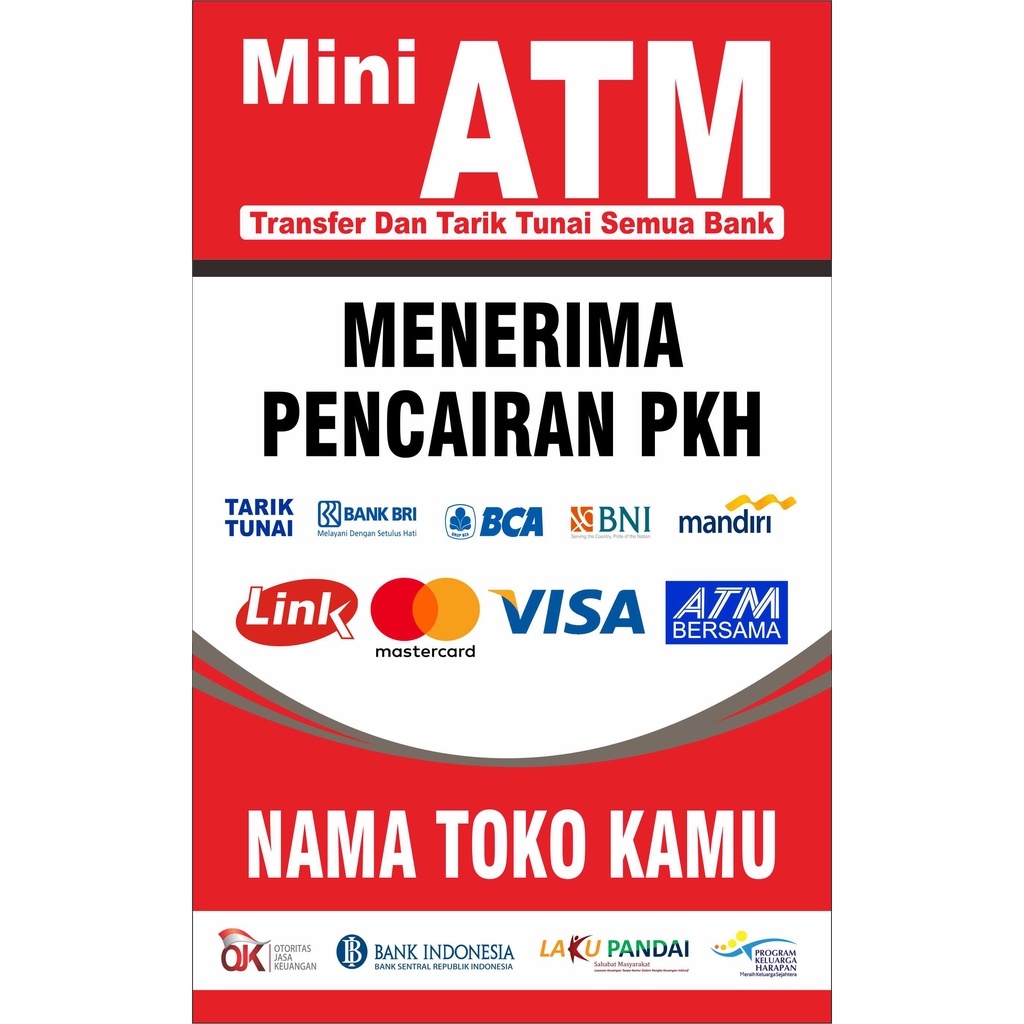Jual BANNER FLEXY PENCAIRAN PKH MINI ATM (CUSTOM NAMA AGEN TULIS DI ...