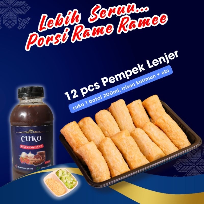 Jual PEMPEK LENJER IKAN TENGGIRI ASLI 100% HALAL | Shopee Indonesia