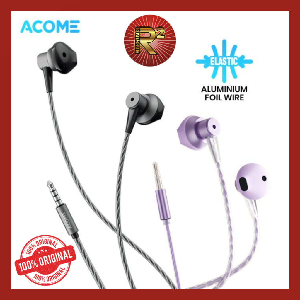 Jual Acome AW08 Wired Earphone Headset Aluminium Alloy Original Garansi ...