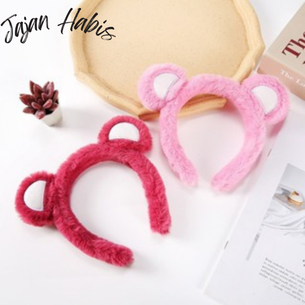 Jual JABIS Bando Karakter Beruang Stroberi Bondu Cosplay Motif Bear ...