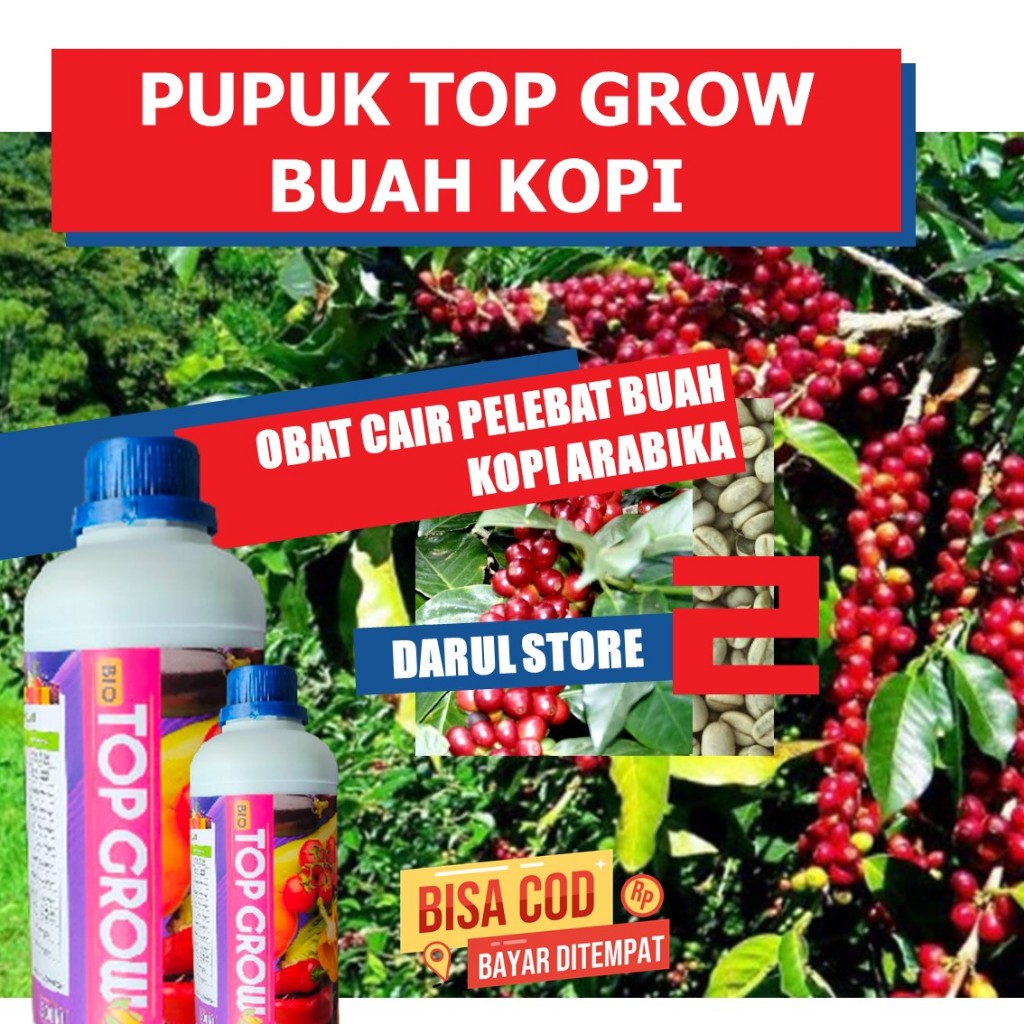 Jual PUPUK SEMPROT NPK TOP GROW UNTUK TANAMAN BUAH KOPI MEMPERBESAR ...