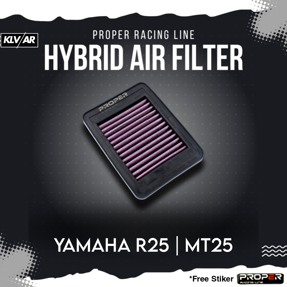 Jual Proper Racing Line Air Filter Saringan Udara Yamaha R25 Mt25 R 25 Mt 25 Hybrid Air Filter ...