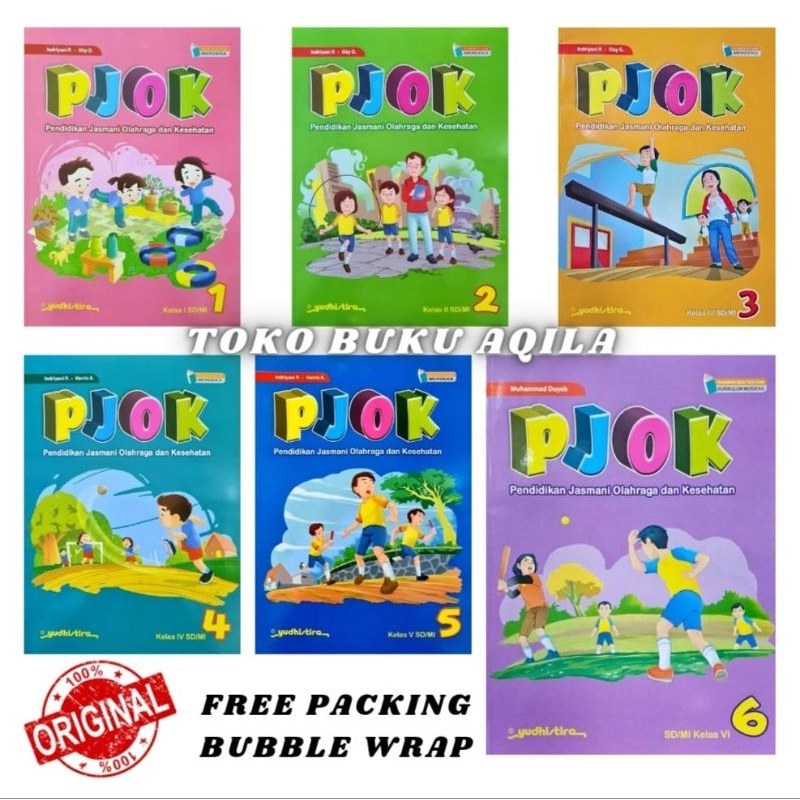 Jual Buku PJOK Kelas 1 2 3 4 5 6 SD/MI Yudhistira Kurikulum Merdeka Original - Penjasorkes ...