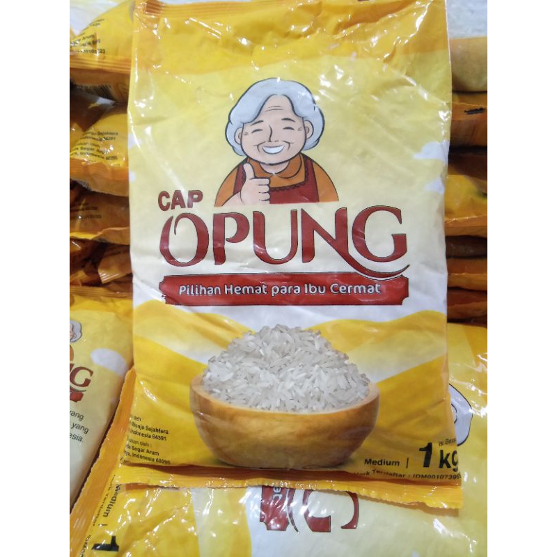 Jual BERAS OPUNG 1KG // BERAS KEMASAN 1KG // BERAS CAP OPUNG | Shopee ...