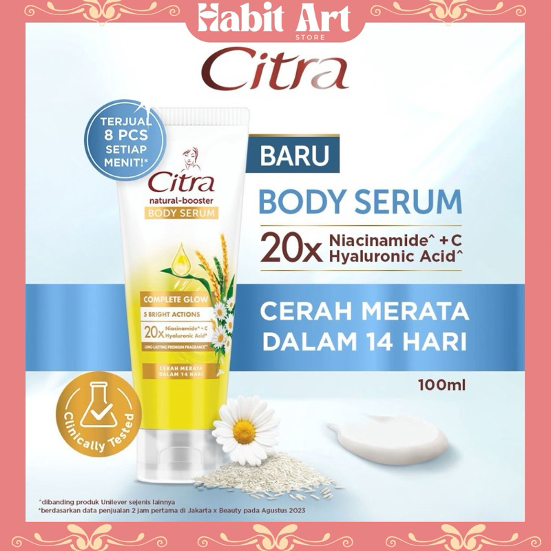 Jual Citra Natural Booster Body Serum Complete Glow 100 ml | Shopee ...