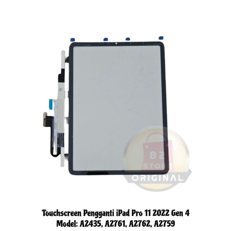 Jual Glass / Touchscreen Pengganti Kompetible iPd Pro 11 2022 Gen 4 Model: A2435, A2761, A2762 ...