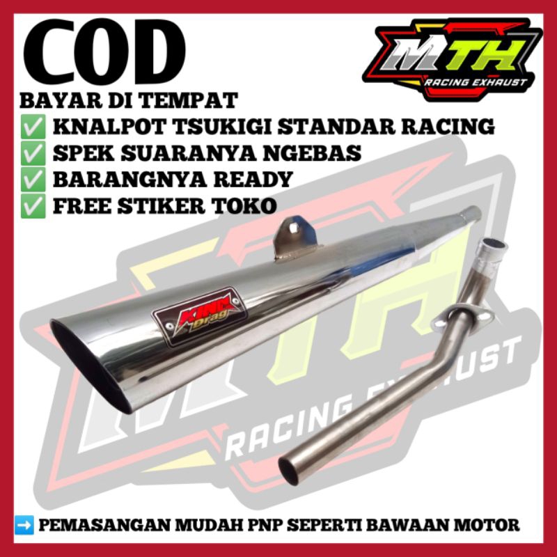 Jual King Drag Knalpot Standar Racing King Drag Prima legenda Green ...