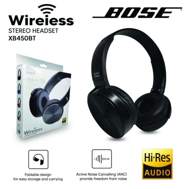 Jual HANDSFREE BANDO BRANDED WIRELESS BLUETOOTH XB450BT | Shopee Indonesia