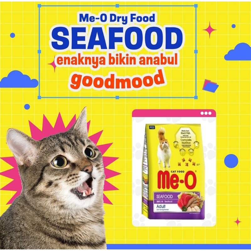 Jual Meo Seafood Freshpack 1.2kg / Me-O Dry Food Adult Seafood ...
