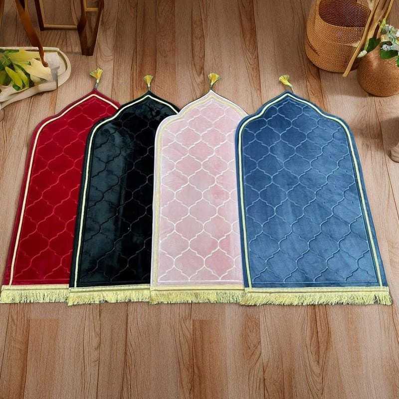 Jual Sajadah Kubah polos terbaru dengan motif printing dan anti selip ...