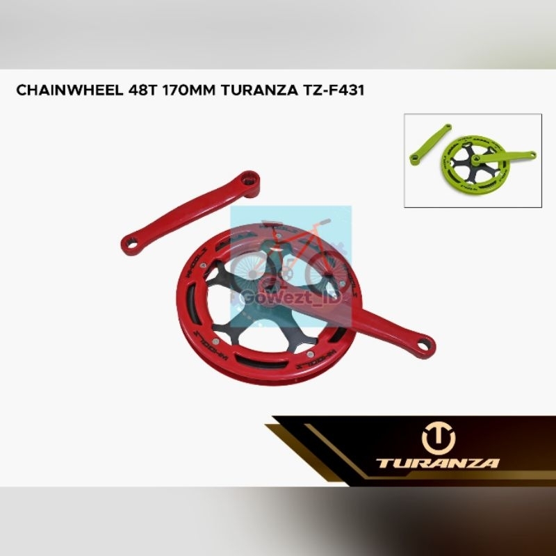 Jual Gear Gir Crank Sepeda 48T Turanza Warna Single Fixie Folding Lipat ...