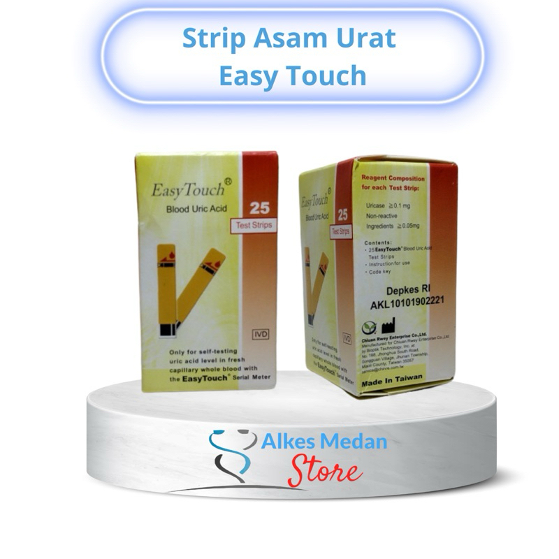 Jual Strip Asam Urat easytouch / Refill Strip Blood Urid Acid Easy ...