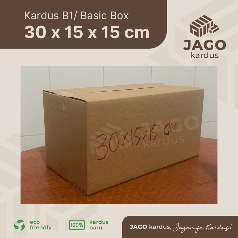 Jual Kardus Box Baru Polos Uk 30x15x15 | Shopee Indonesia